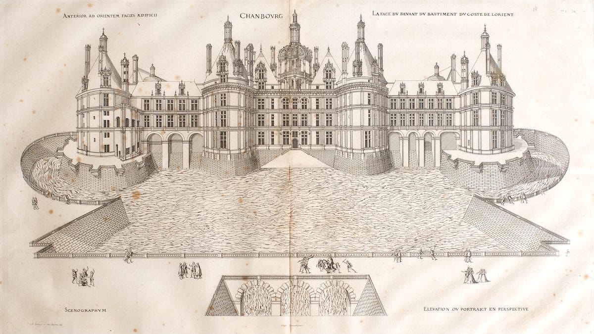 French formal gardens - Chambord Castle